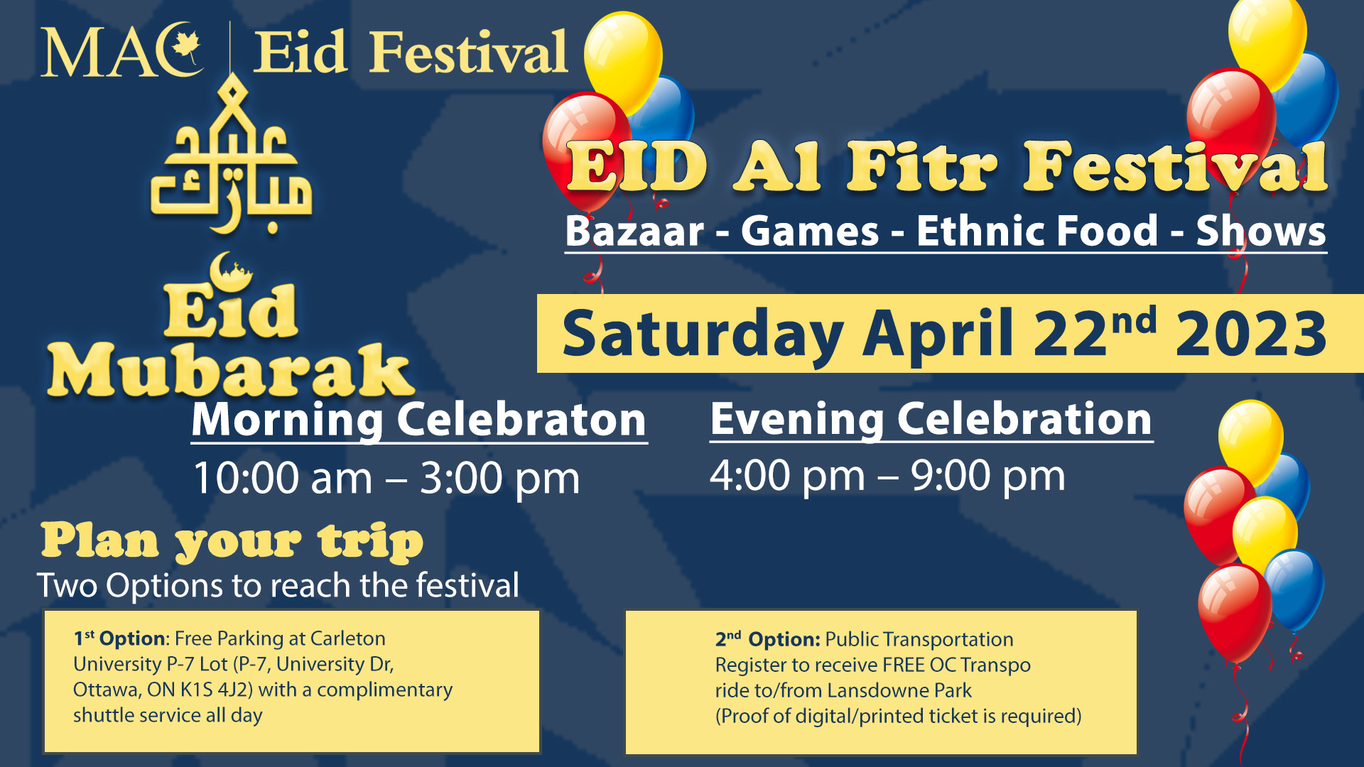 Ottawa Eid Festival – Ottawa MAC Eid Festival site